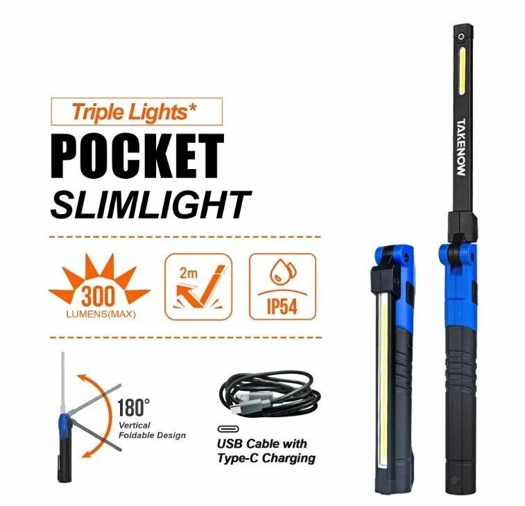 Ручной Инспекционный фонарь TAKENOW WL 3150