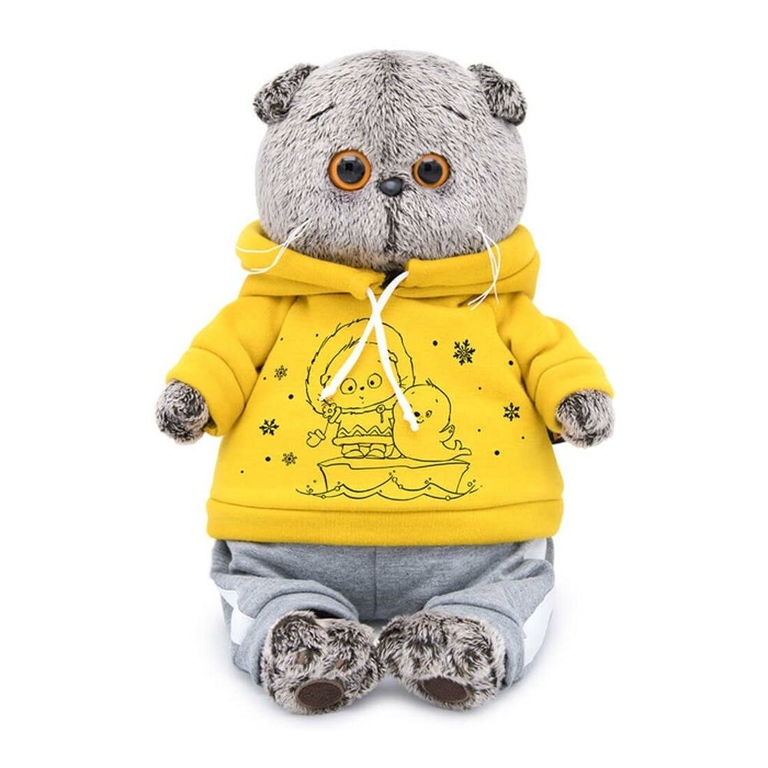 Мягкая игрушка Basik&Co "Басик в спортивном костюме", искусственный мех, 22см