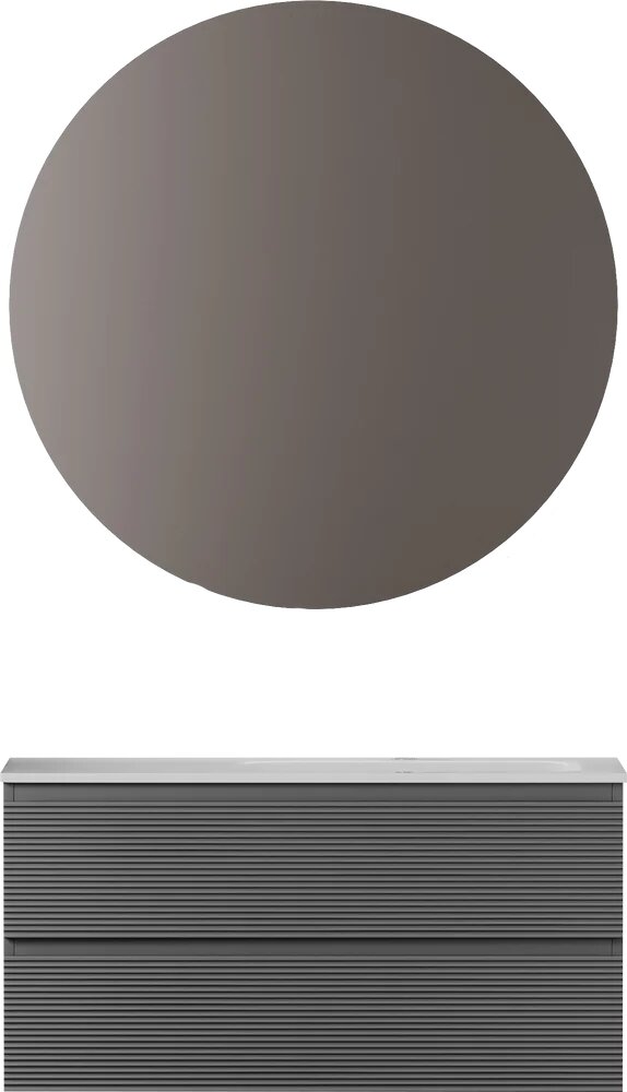 Мебель для ванной комнаты Sancos Folk 100 R grey soft