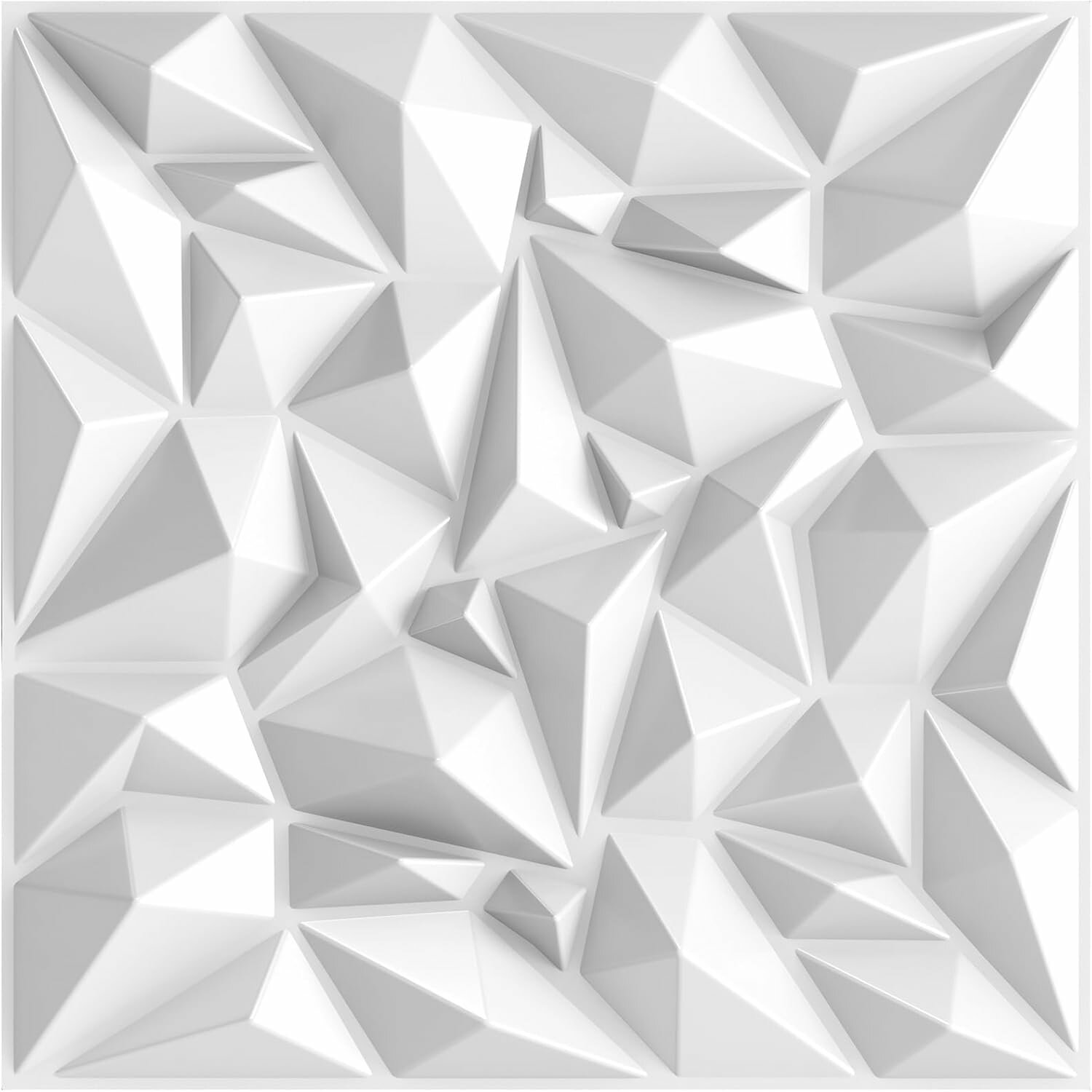 KUNYANG-Акустическая звукоусилительная панель, 50x50x2,5 см-12 штук белых 3D-панелей из ПВХ-пластика, диффузионная для акустической обработки студии звукозаписи, потолок в стиле ар-деко