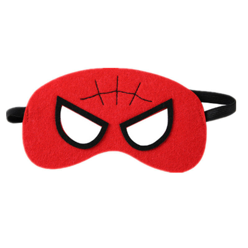 Spiderman kids felt costume mask for holiday dressup fun and events red