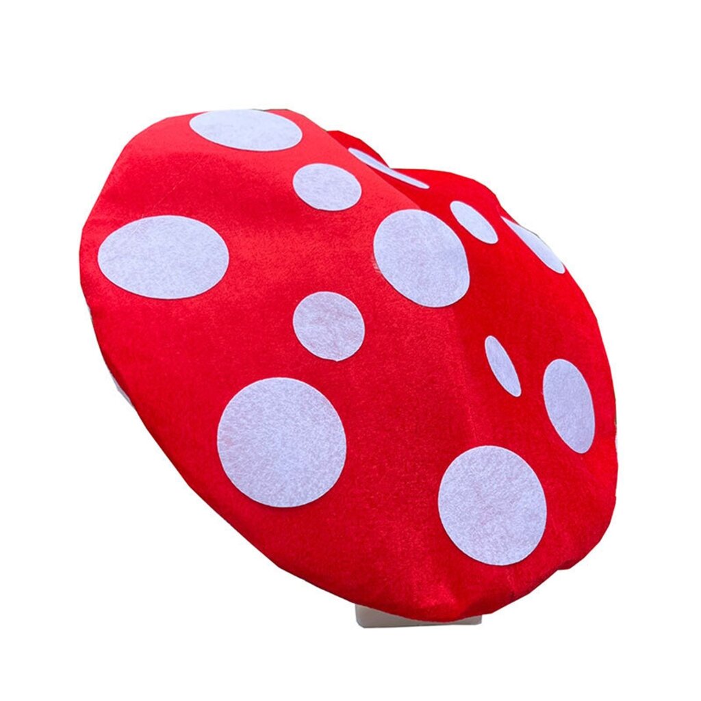 Забавная шляпка с красной грибной головкой увеличенная версия