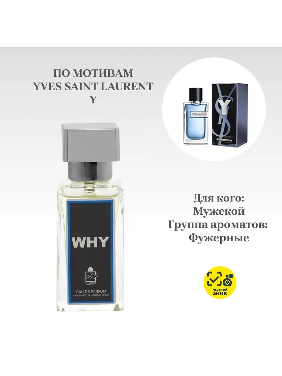 Milestone Парфюмерная вода Why мужская, 35 мл