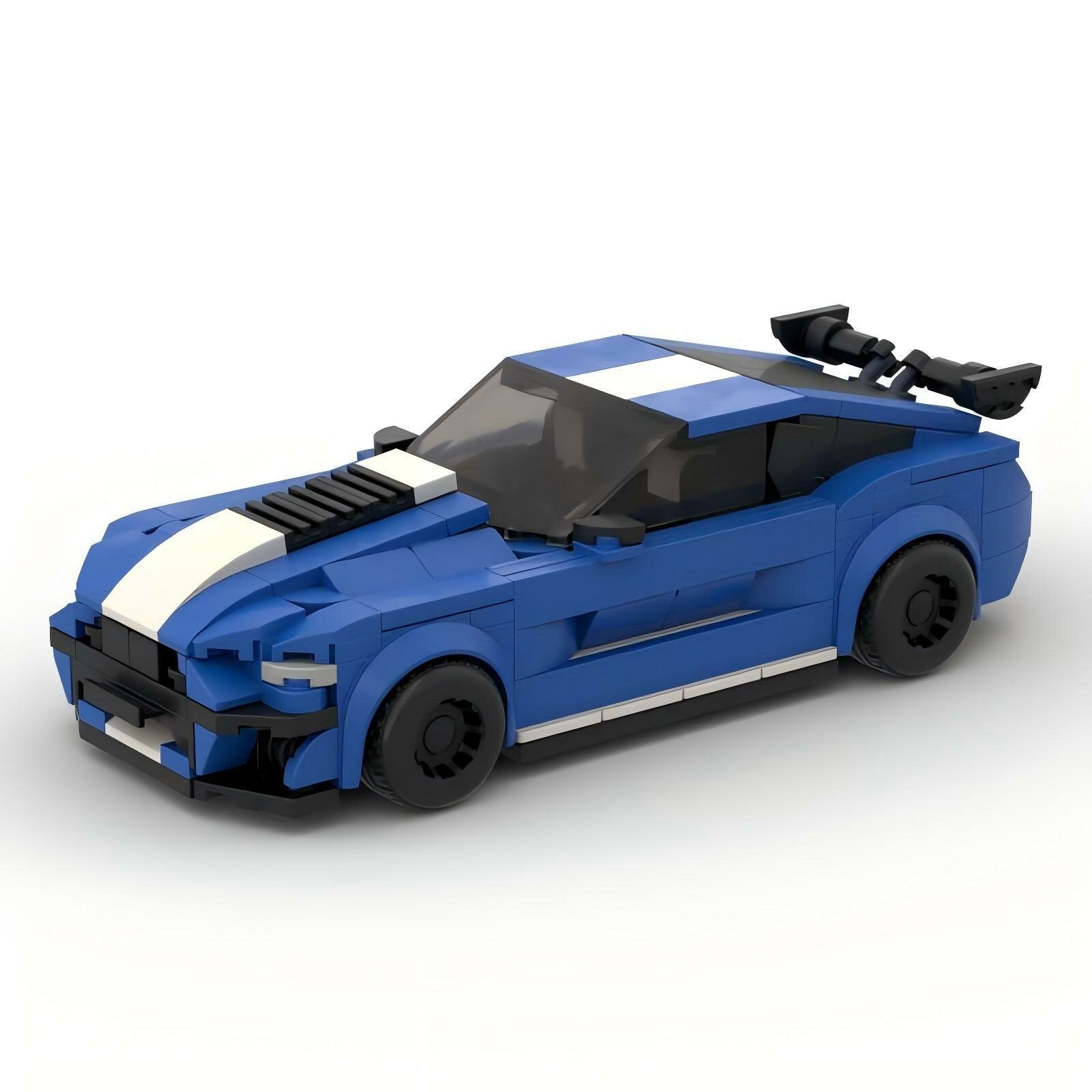 MOC-144949 Набор пазлов Ford Mustang Shelby GT500, игрушечная модель, креативная сборка автомобиля, подарок для детей
