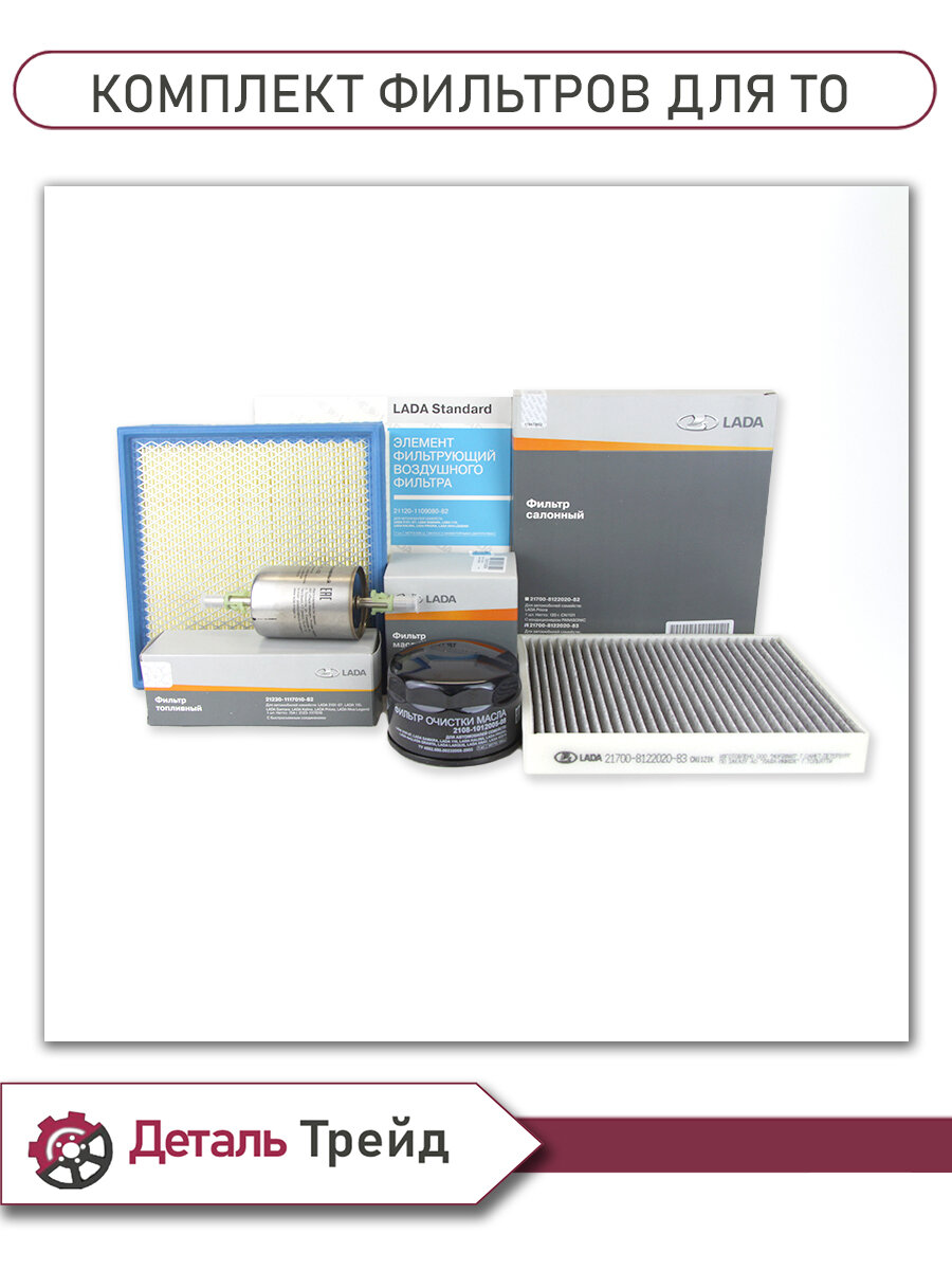 Комплект фильтров ТО (салонный угольный) LADA для а/м ВАЗ 2170-72 Priora (с кондиционером Panasonic)