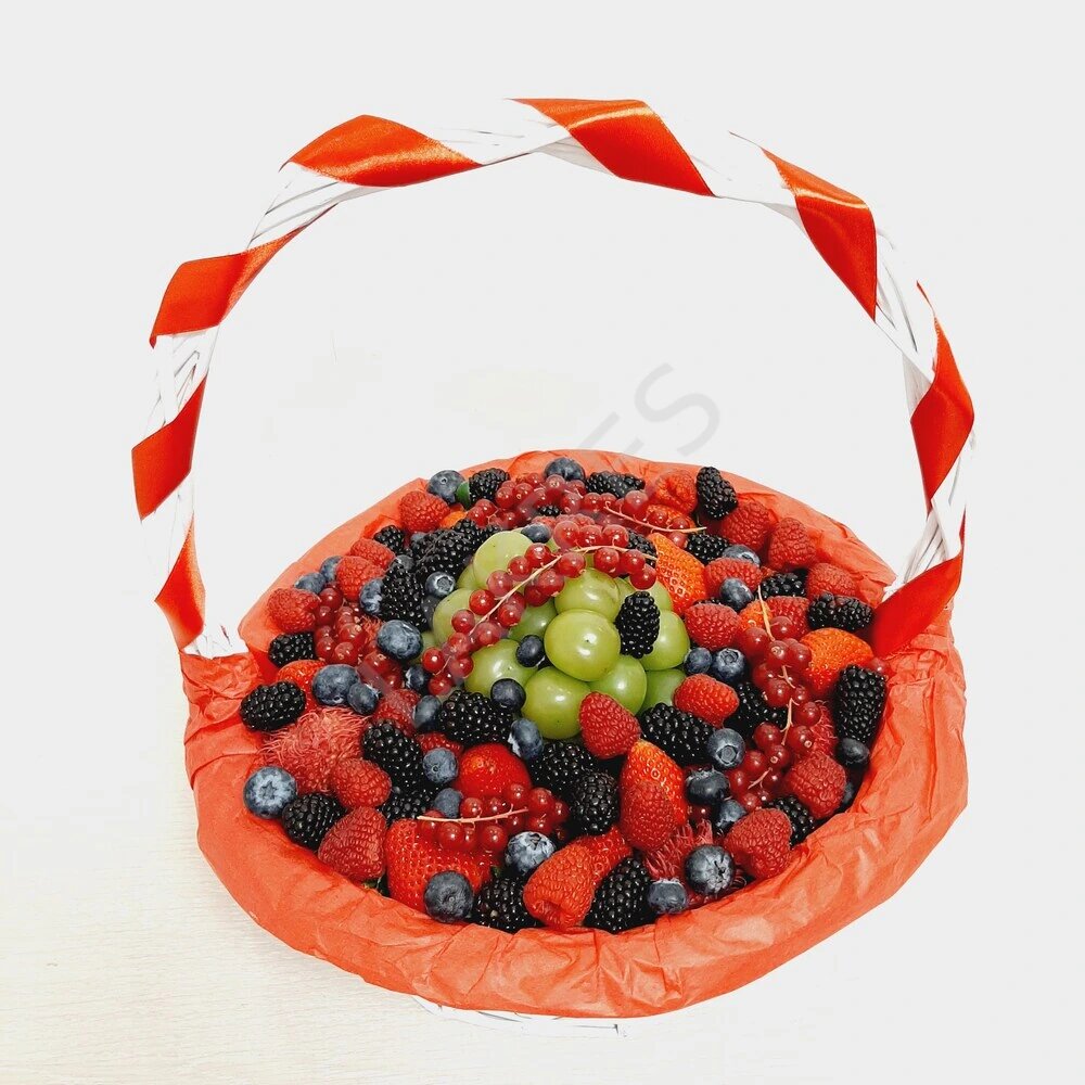 Ягодная корзина "Яркие вкусы" LAKRES, диаметр 35см, общий вес 3 кг