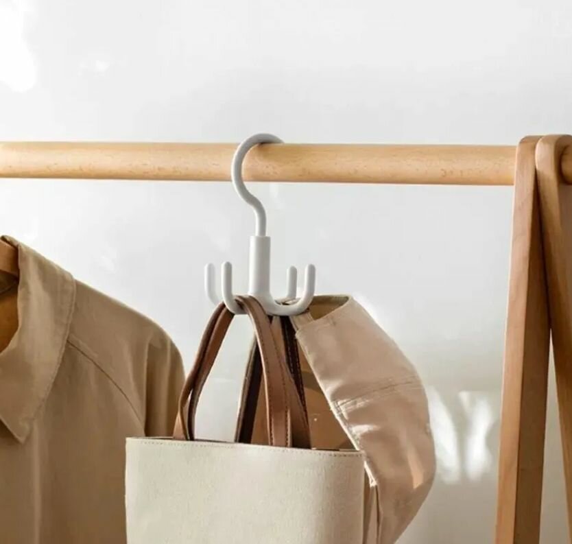 Вешалка для ремней, галстуков, шарфов, бижутерии, аксессуаров, модульная, вращающаяся на 360 градусов