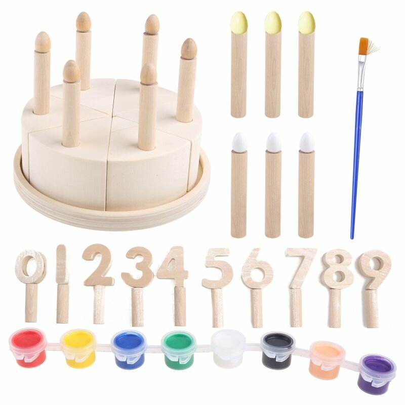 Детский игровой домик из деревянных блоков