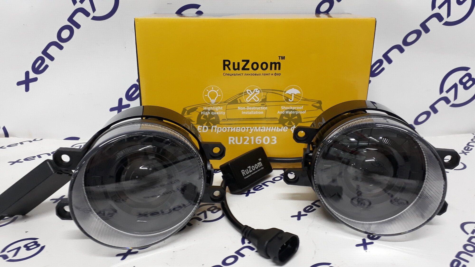 Светодиодные противотуманные фонари (модули) RU21601 (Toyota / Lexus) 35W (чипы 3570) 6000K 3500Lm 12V - 2 шт.