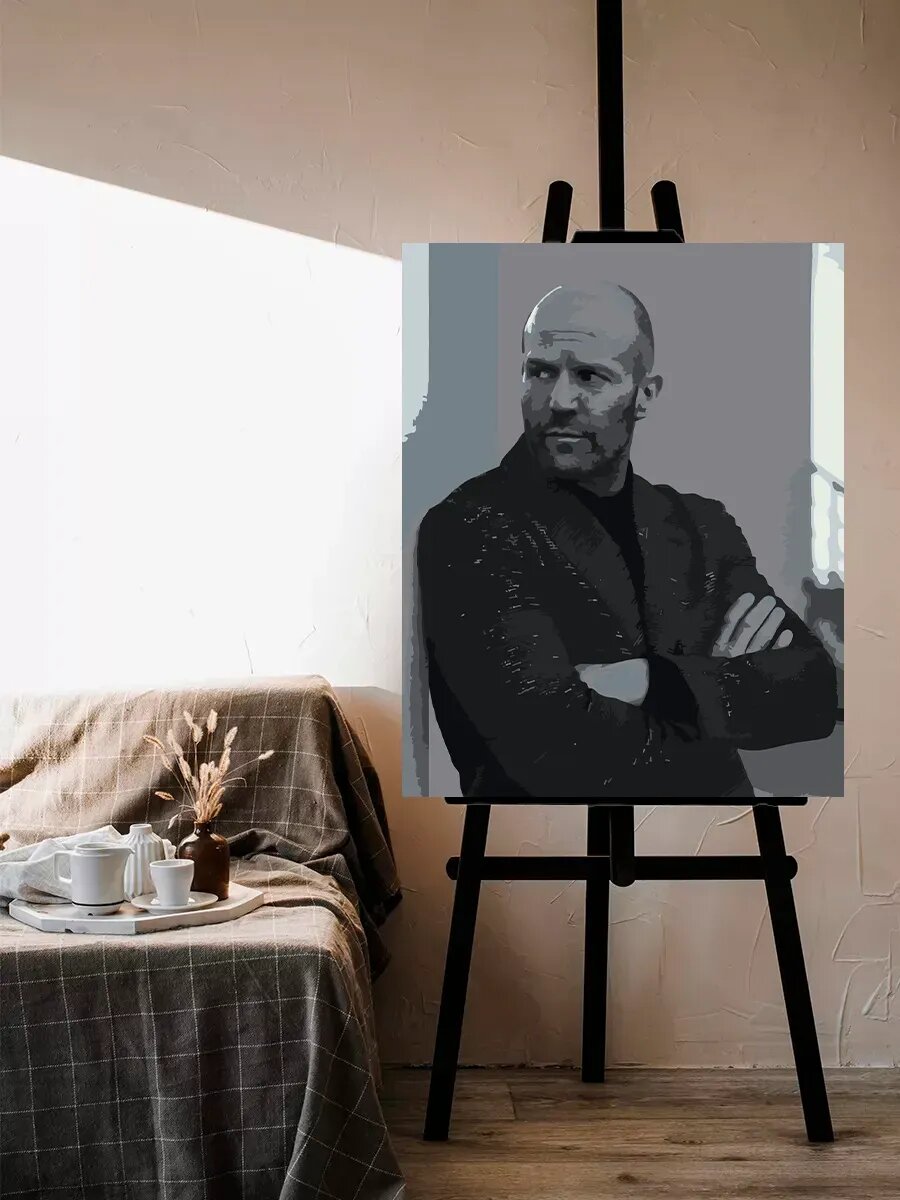 Картина по номерам Jason Statham Актер Джейсон Стэтхэм