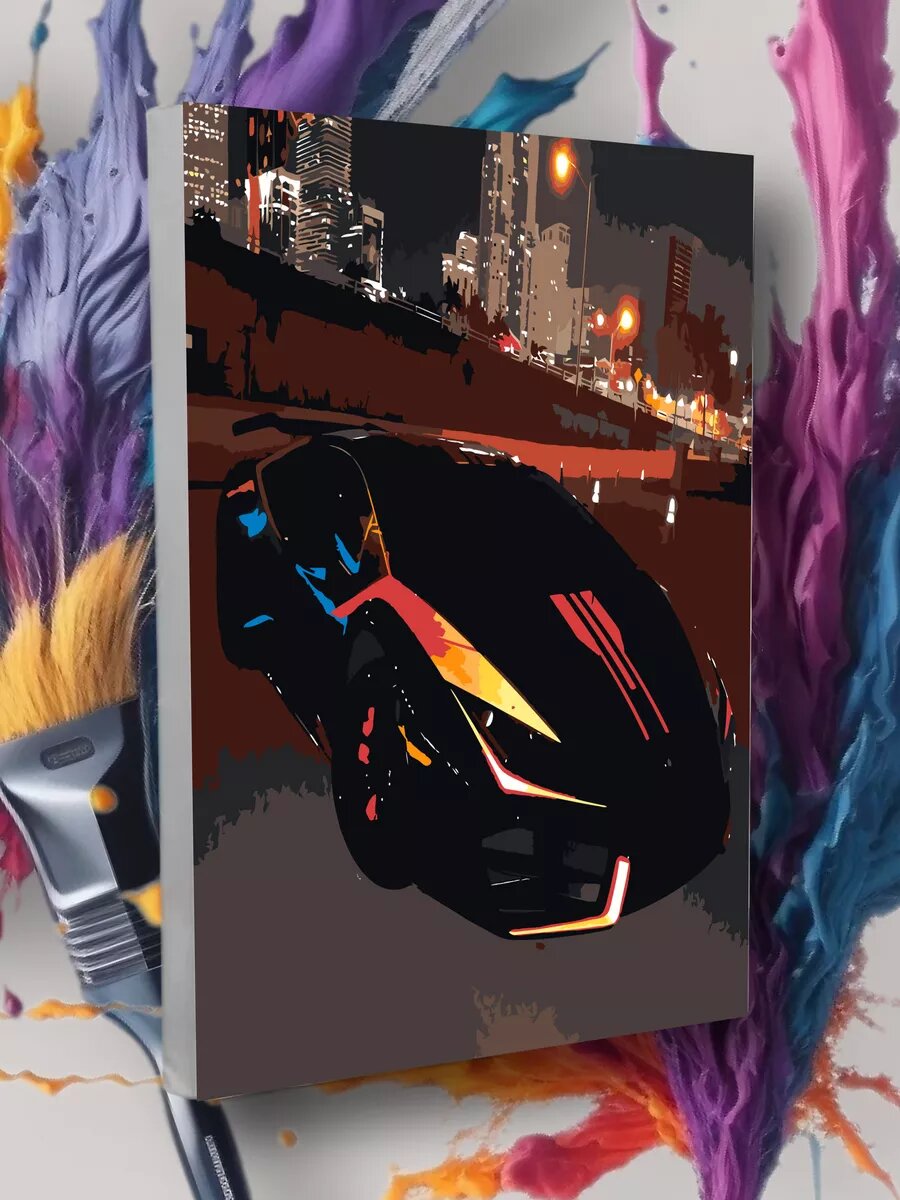 Картина по номерам Ламборджини