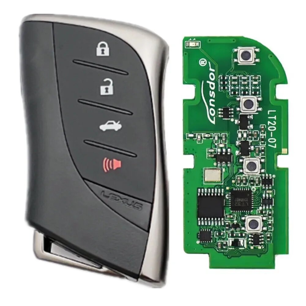 Ключ авто Lonsdor LT20-07 8A + 4D K518Pro/ISE Smart PCB Board 0440 312/314.3/433.58/434.42Mhz для автомобильного ключа Lexus ES300h ES200 LS500Hz