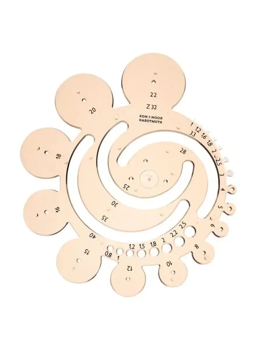 Трафарет окружности с разными радиусами