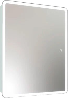 Зеркало-шкаф CONTINENT Emotion 50 со светодиодной подсветкой, 50 см, с сенсорным управлением, белое, в современном стиле, зеркало настенное в ванную