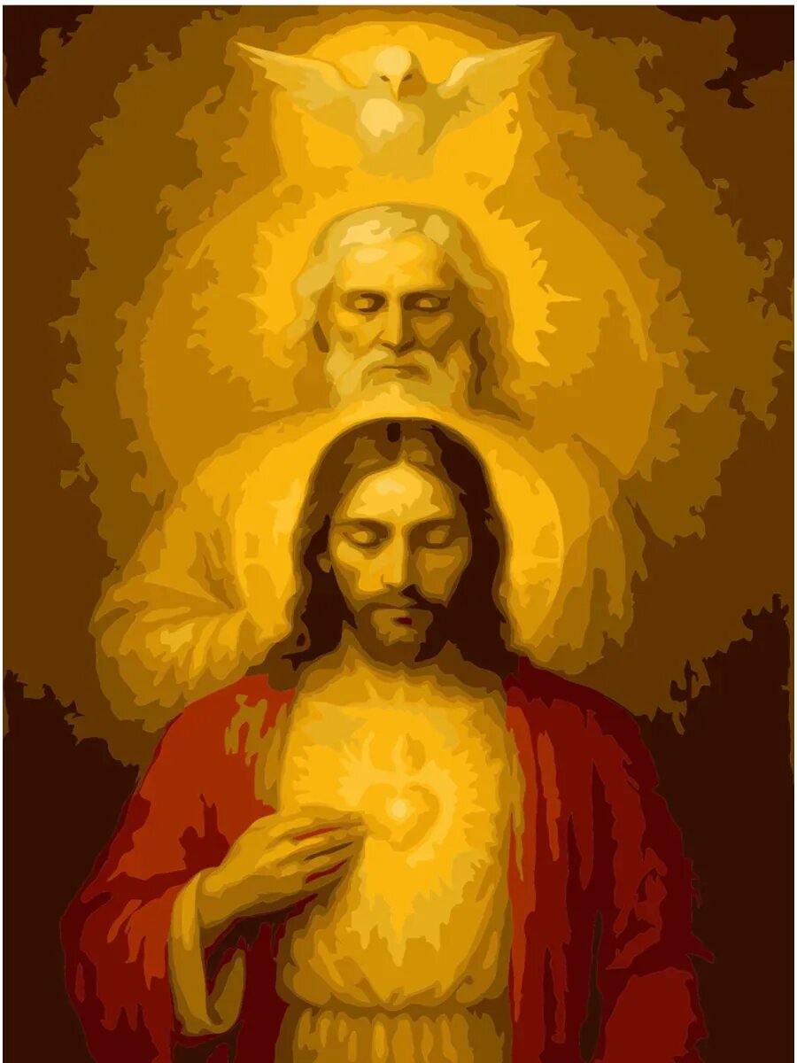 Картина по номерам иисус