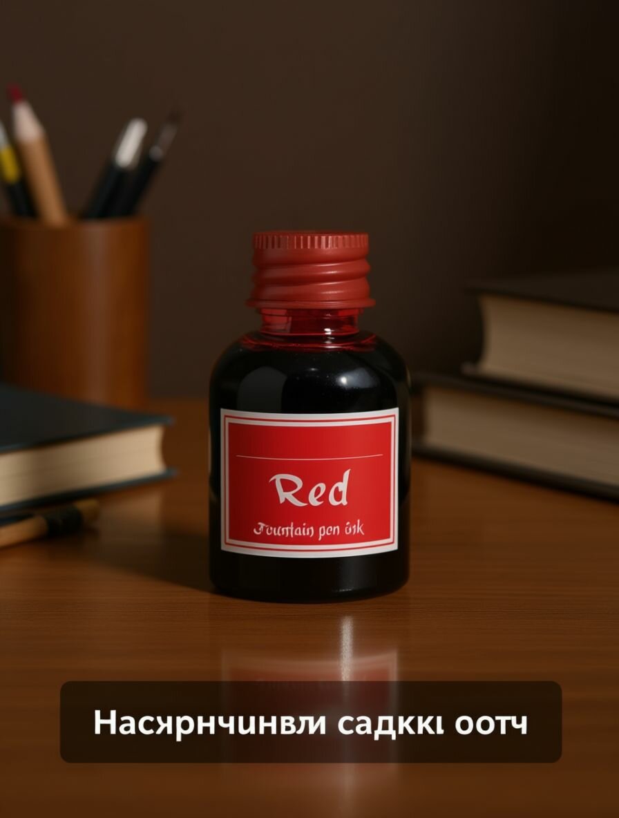 Чернила для ручек 30 мл, красный