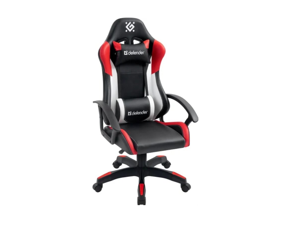 Кресло Defender Crater (черный/белый/красный)