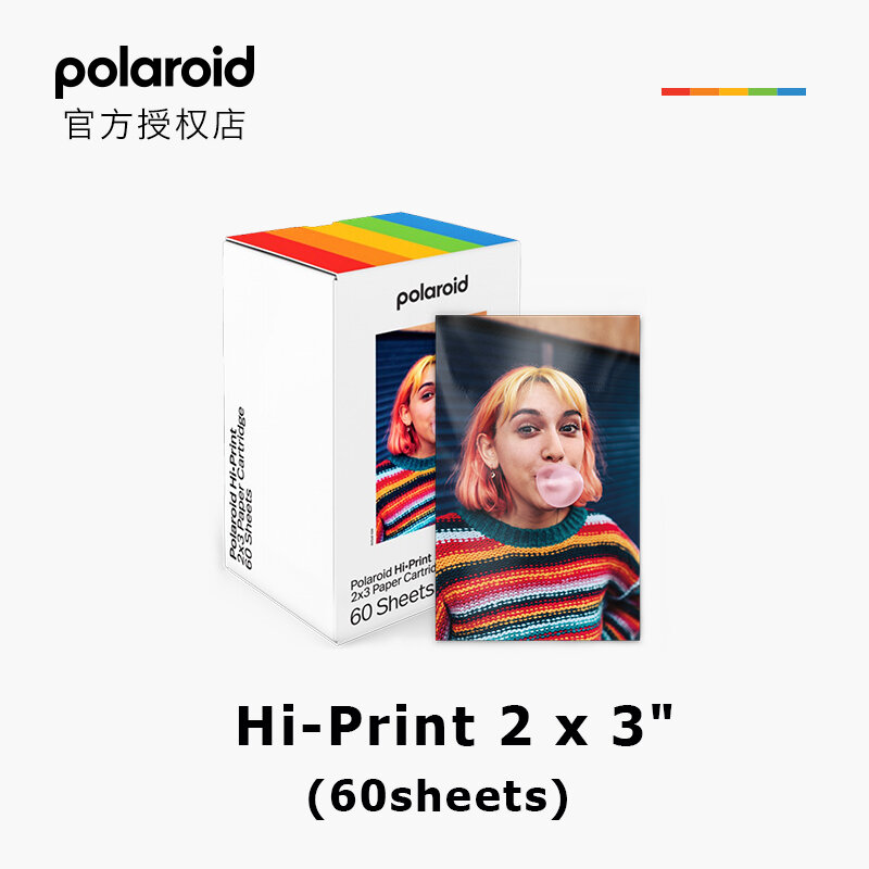 Polaroid Hi-Print 2 x 3", фотобумага, цветная бумага для печати по технологии термосублимации / 60шт