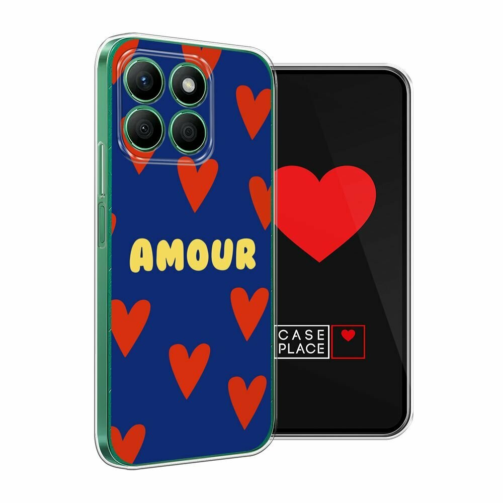 Чехол на Honor X8B / Хонор X8B с принтом "Amour art - 14 февраля" — фото 1