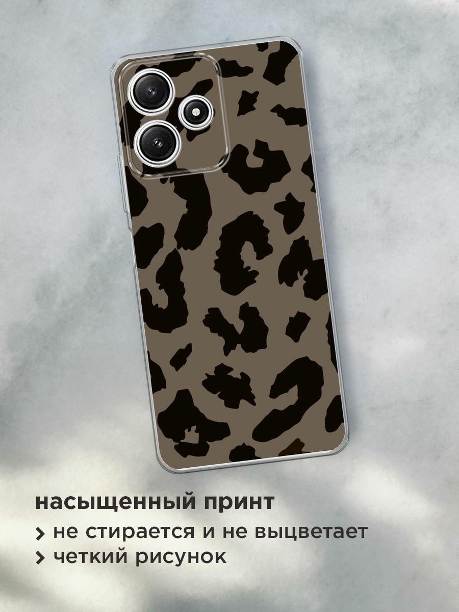 Чехол на Xiaomi Redmi 12 / Сяоми Редми 12 с принтом "Леопардовые пятна паттерн 1" — фото 1