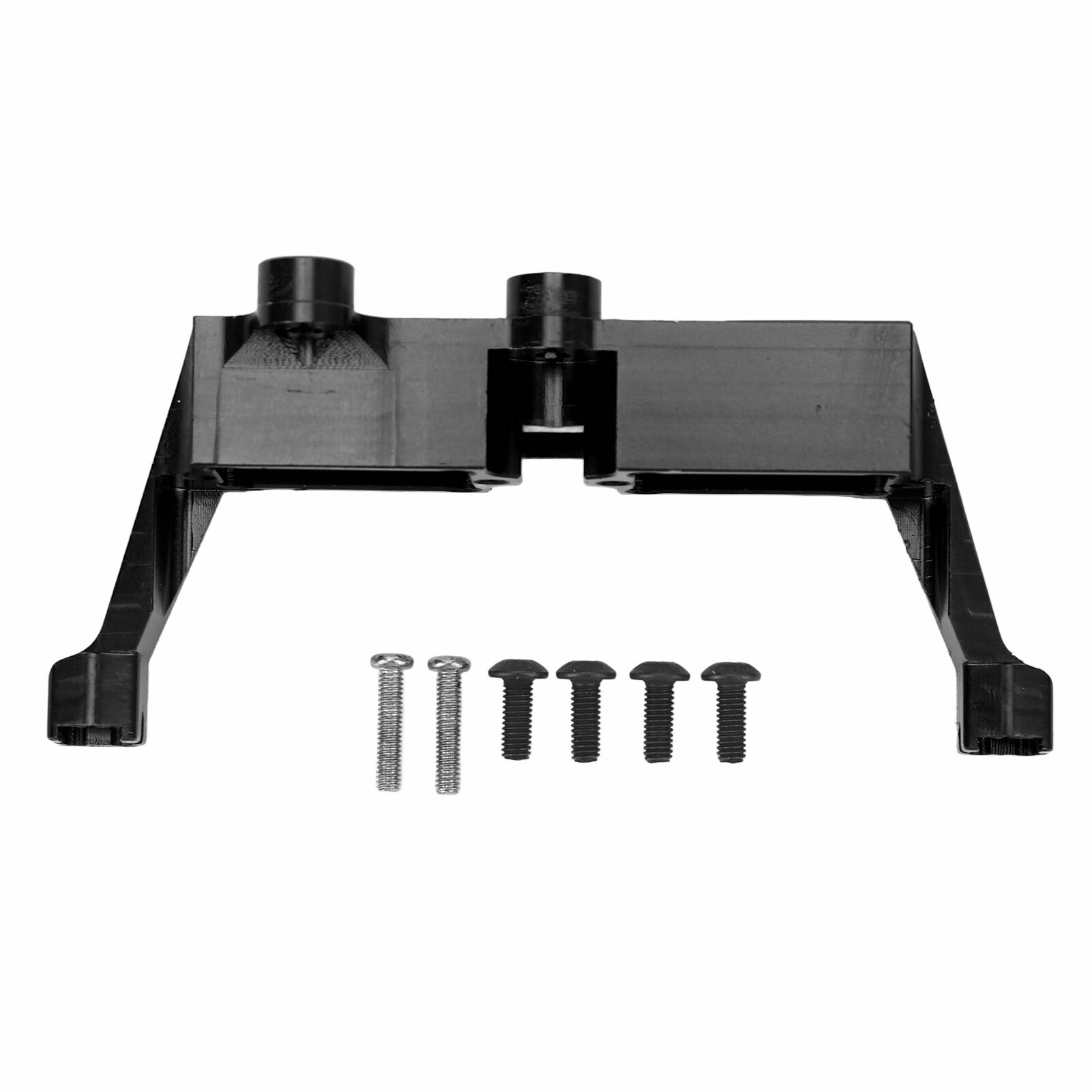 Кронштейн крепления сервопривода блокировки дифференциала, крепление сервопривода рулевого управления с винтами из алюминиевого сплава для радиоуправляемой машины 1/10, черный