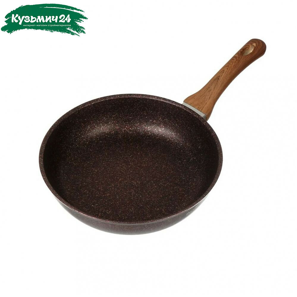 Сковорода Kukmara Granit Ultra Red Induction, антипригарная, эргономичная ручка, 26 см