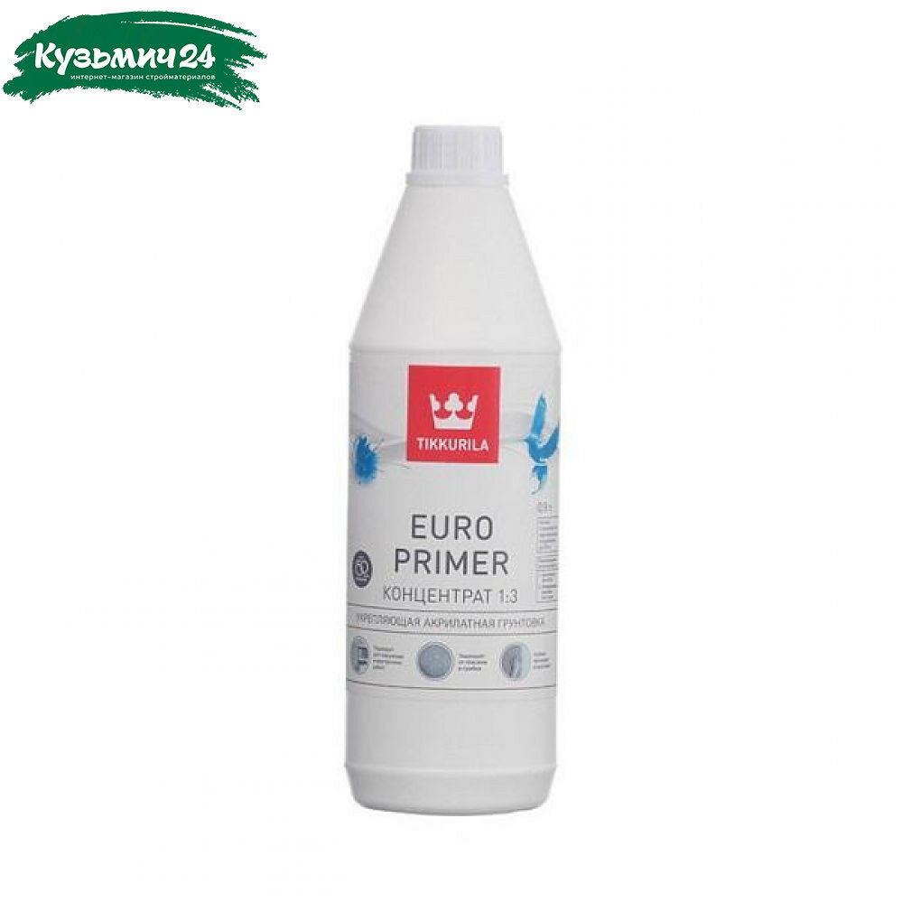 Акриловый грунт-концентрат EURO PRIMER 1:3 0.9 л Тиккурила