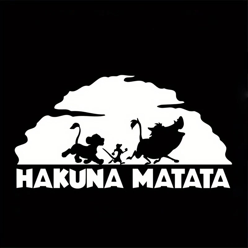 Виниловая наклейка Disney Король Лев 18x11 cm, QT1256 Black