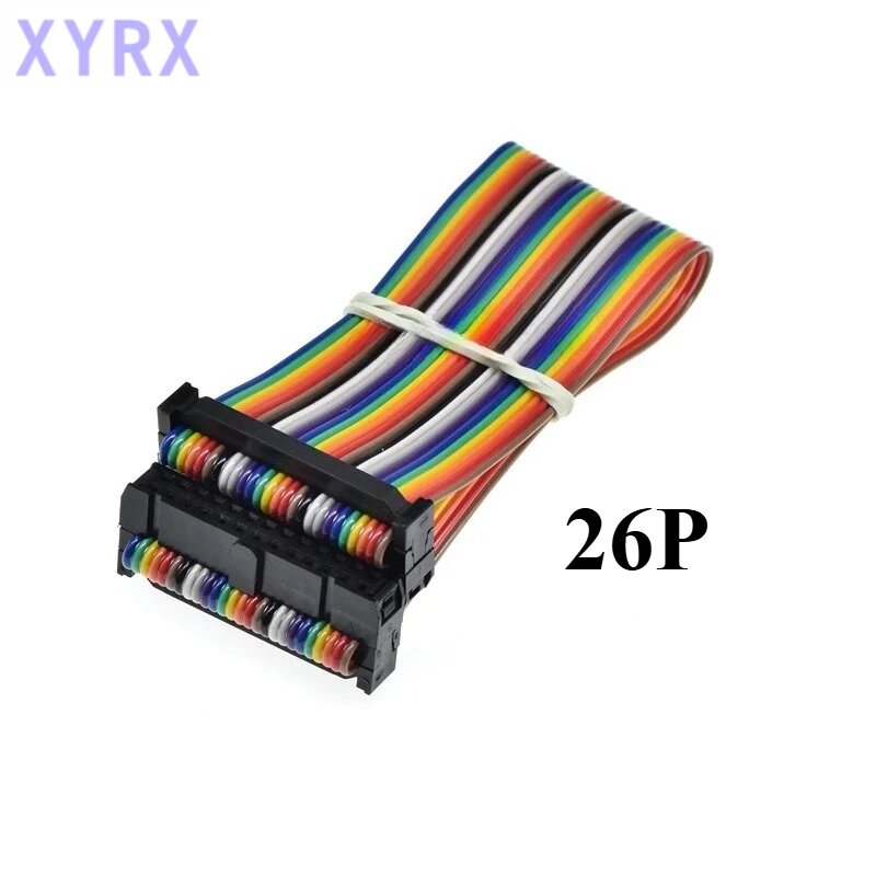XYRX Цветная линия Fc 2.54 плоская лента Jtag Isp кабель 70cm, 26P