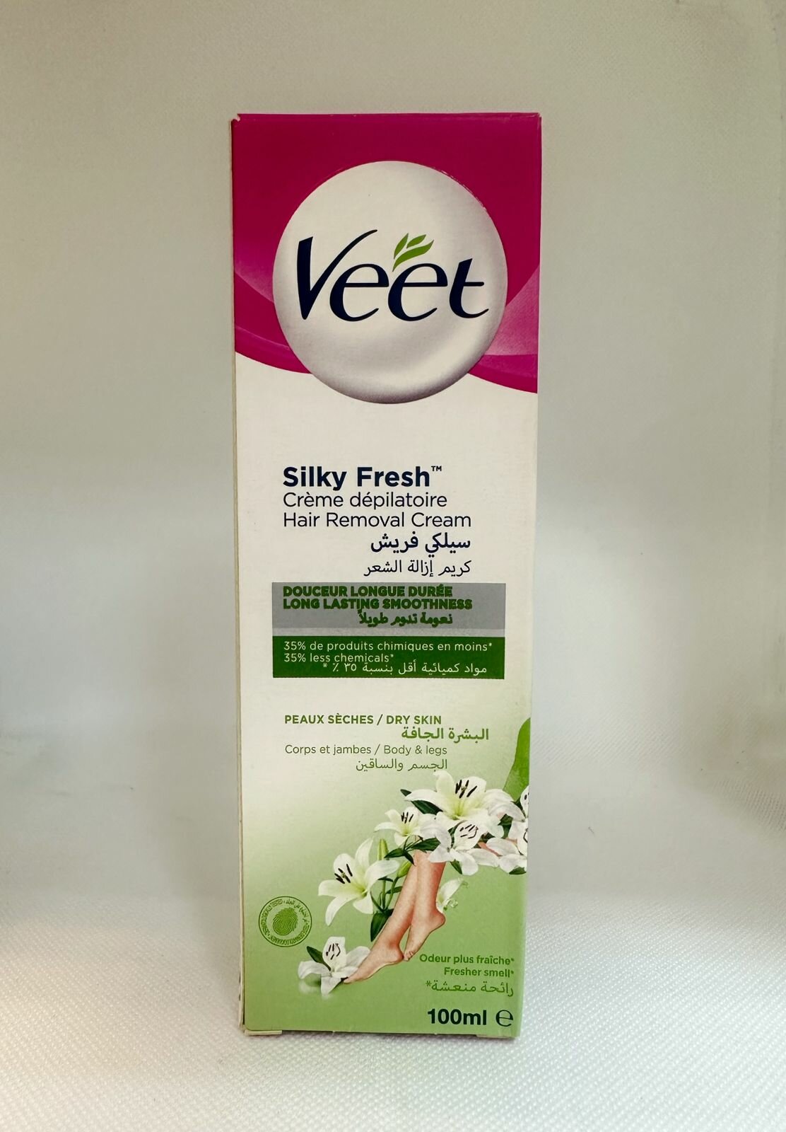 Veet Silky Fresh Крем для депиляции для сухой кожи, 100 ml