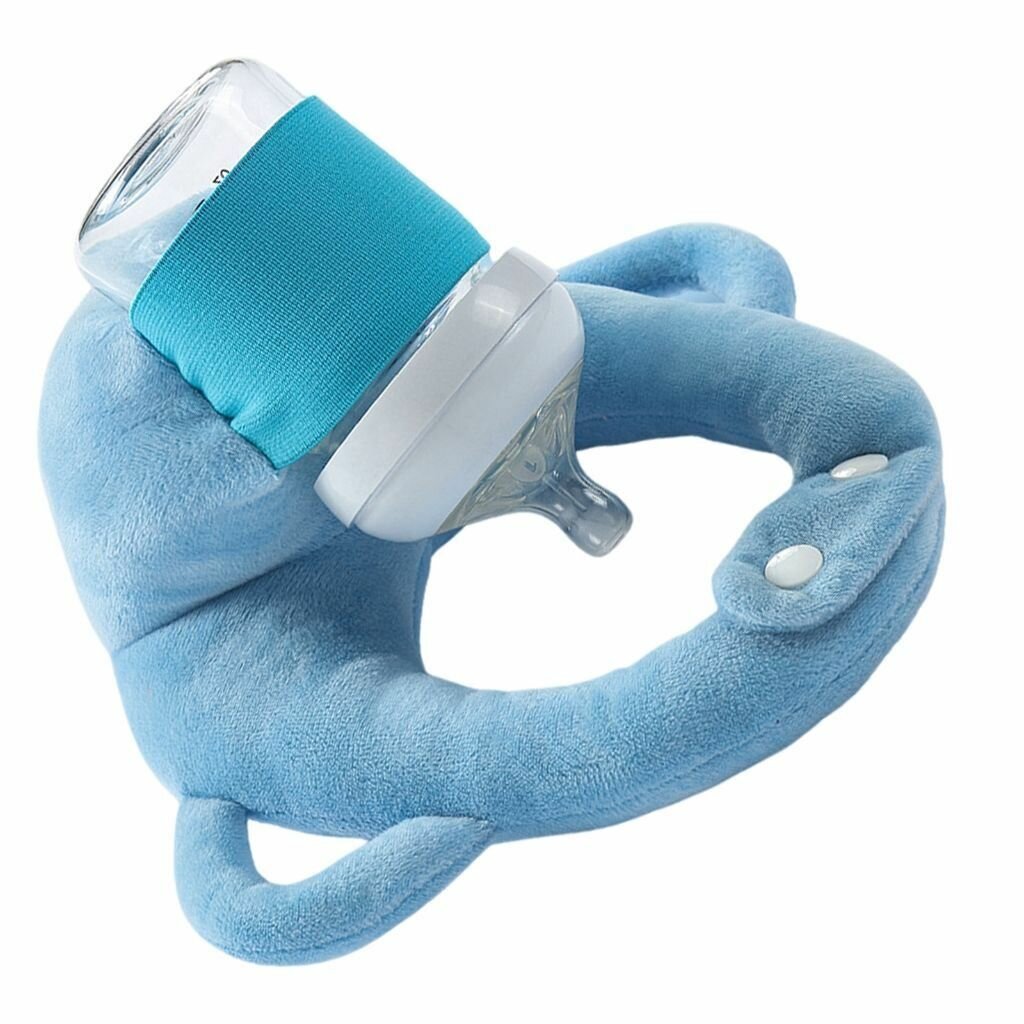 (Один) Держатель для крепления детской бутылочки, подушка для грудного вскармливания-синий