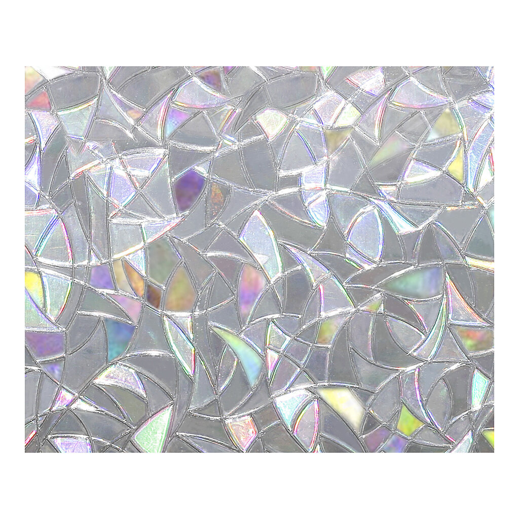 Неровные линии, преломление света, разноцветные стеклянные оконные решетки, 1 метр