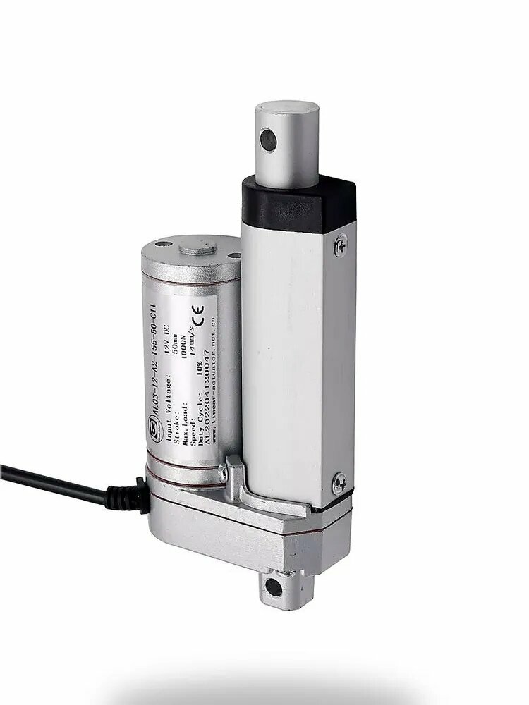 Линейный привод 1000 Н, 50 мм, 12 В, 14 мм/с для автоматических ворот