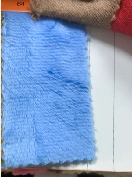 ZYFMPTEX плюшевая ткань Minky 100% полиэстер 45x50 см Синий, 64