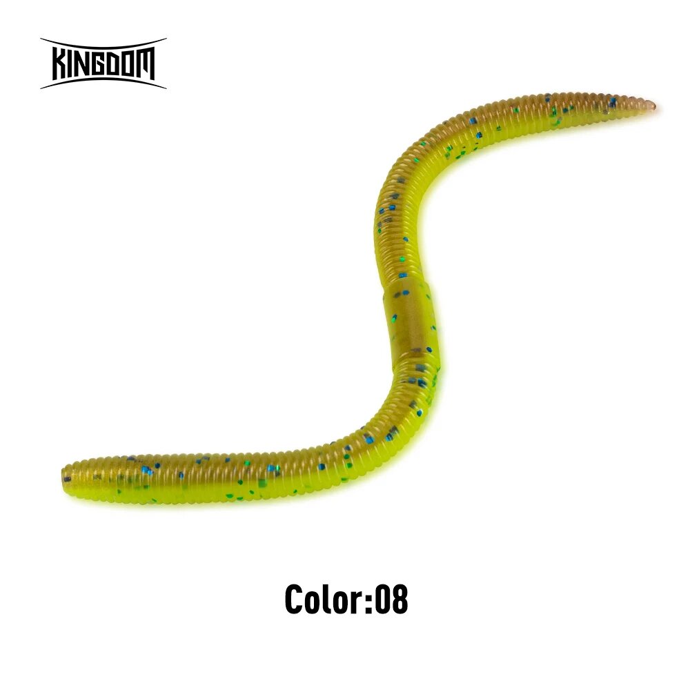 KINGDOM Мягкий червь 96мм, Цвет 8866-08