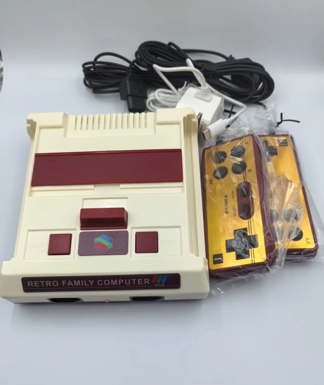 Ностальгическая игровая консоль NES RGB AV Famicom HDMI Красный