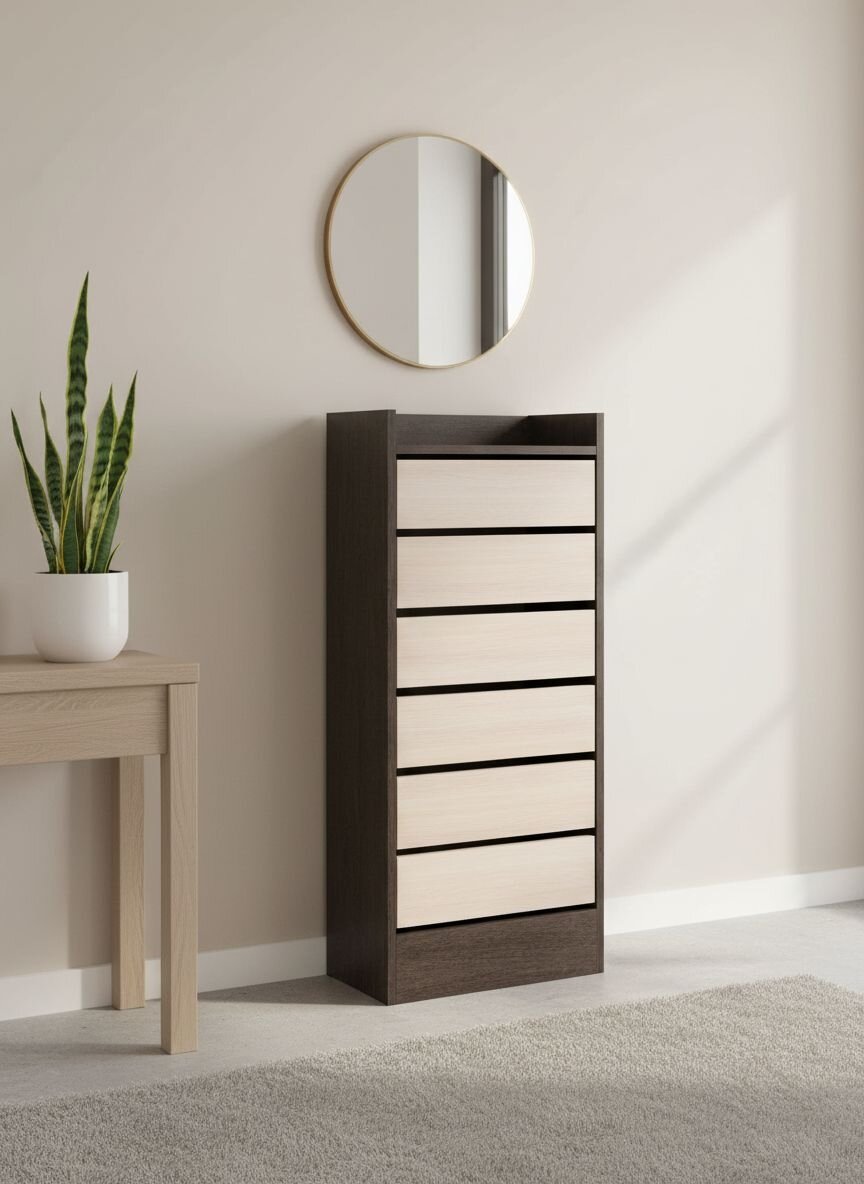 Обувница тэкс Ямайка ЯПТ-1, напольный вариант, цвет венге/молочный дуб