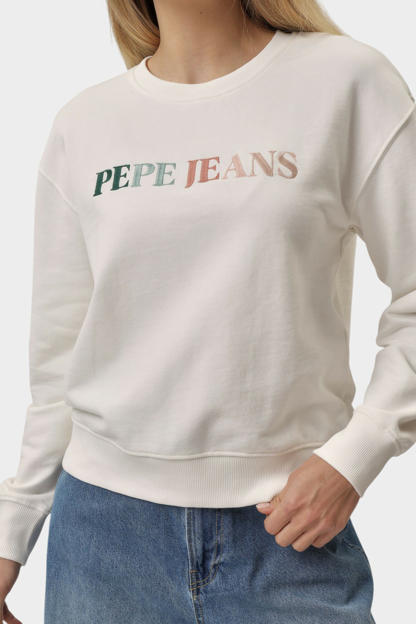 Свитшот Pepe Jeans, размер XS, , белый, — фото 1