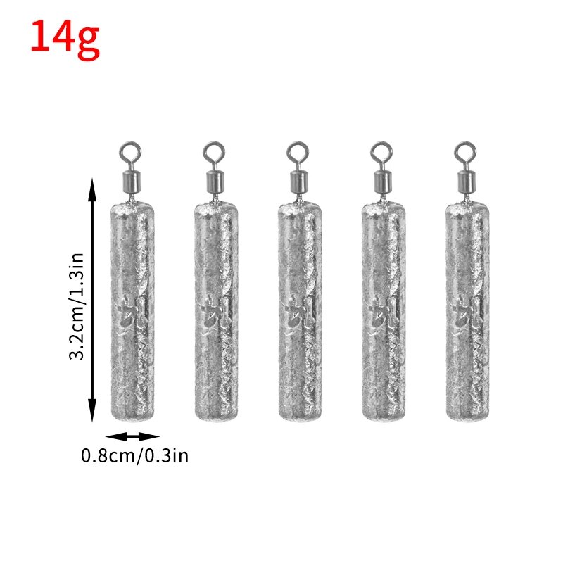 5 шт. свинцовых грузил для морской рыбалки s7