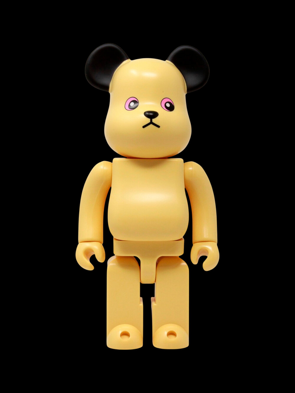 Коллекционная оригинальная фигура Bearbrick Kellogg's Sooty The Bear 400% / 28 см высота / ABS пластик / Medicom Toy