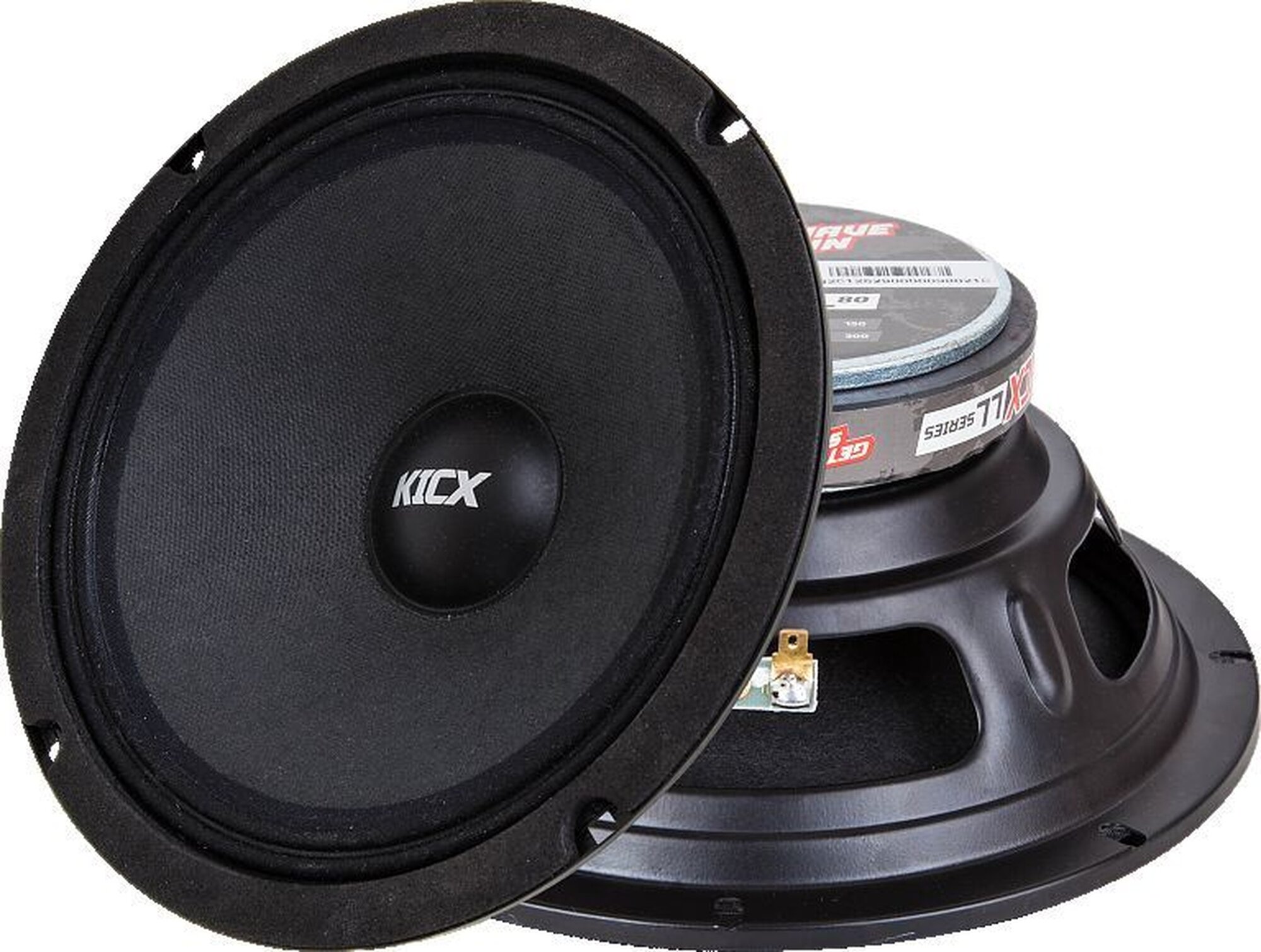 Колонки автомобильные Kicx LL80 2012629, 20см, 300Вт, 97дБ, черные