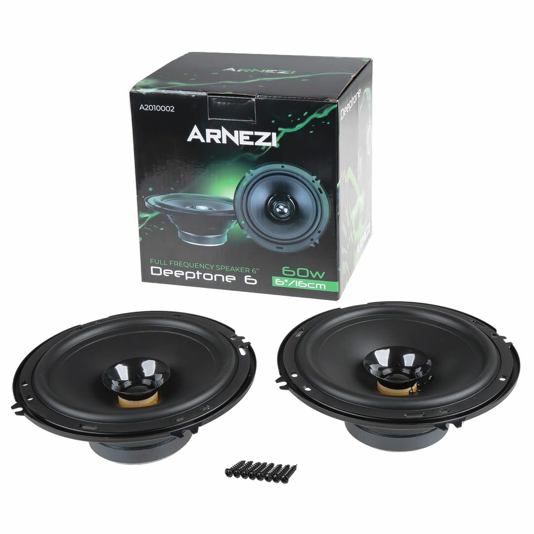 Колонки автомобильные широкополосные 2шт, 16 см (6 дюймов) A2010002 ARNEZI