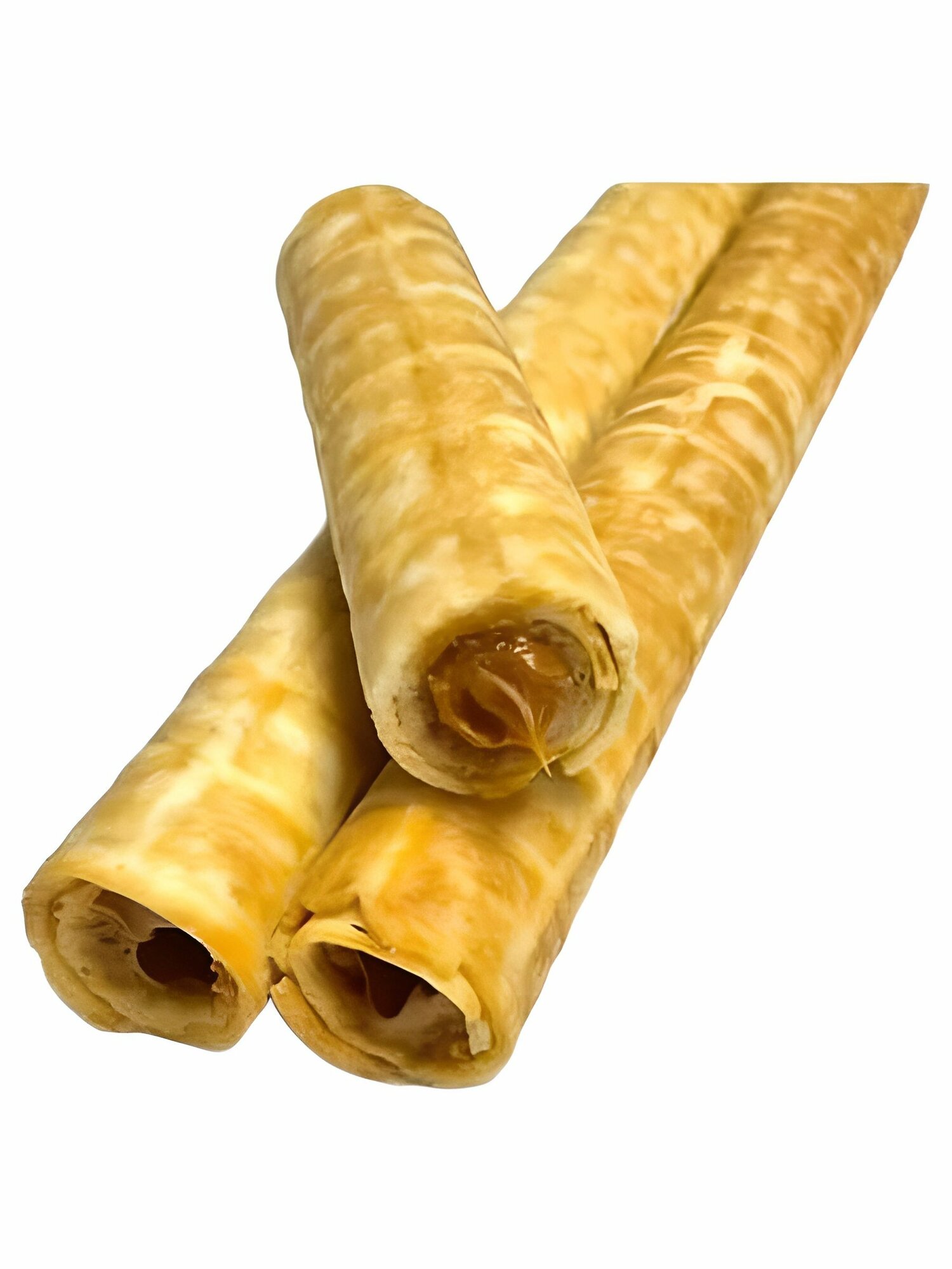 Печенье Трубочка вафельная с вареной сгущенкой, вес 3 килограмма, В плюс, 1 коробка