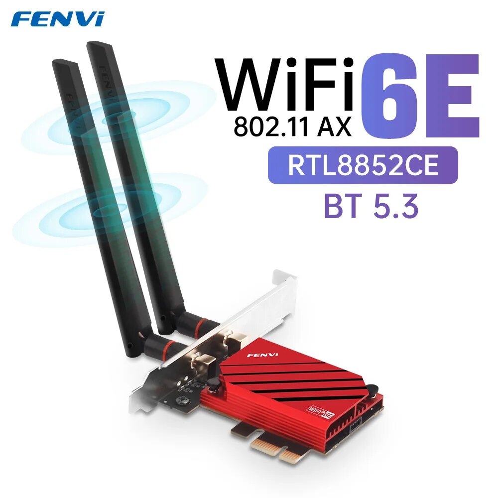 Fenvi WiFi 6E AX5400 адаптер Bluetooth 5.3