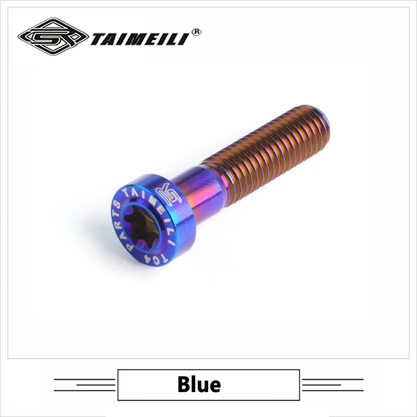 TAIMEILI Винты из титанового сплава M8X20/25/30/35/40/45 мм blue, M8x45mm