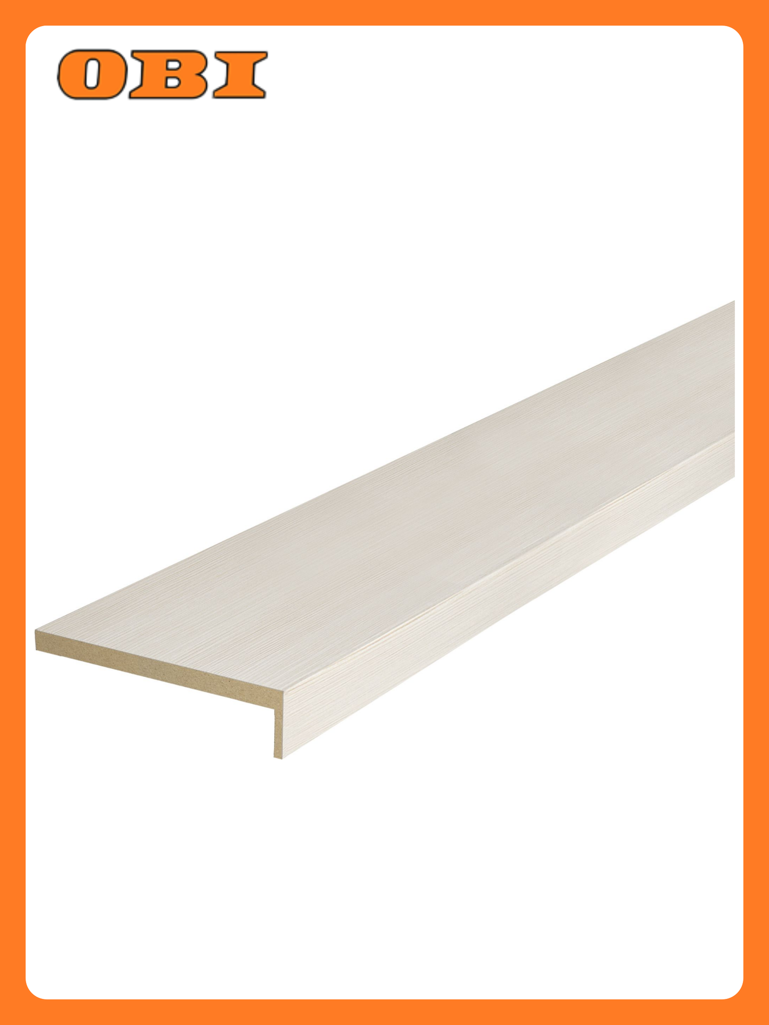 Наличник экошпон 7х2,5х220 см дуб белый