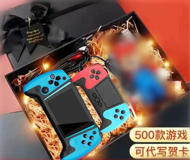 Новая портативная игровая консоль, двойная игра, классическая домашняя ТВ-игровая консоль 8090, ностальгическая игра