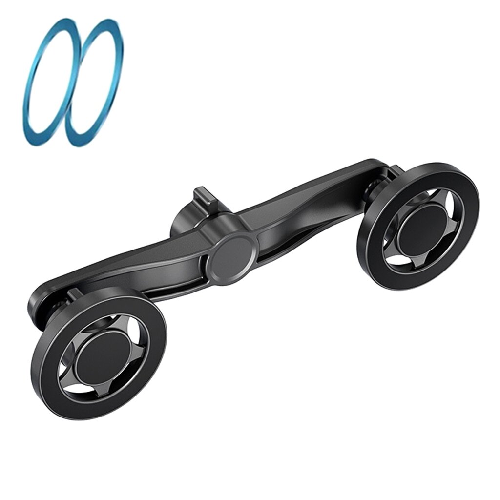 Двухпозиционный держатель для мобильного телефона с шаровой головкой (две магнитные всасывающие головки)