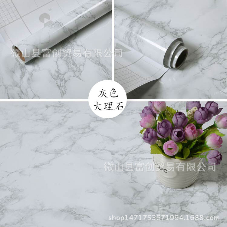 Утолщенные мраморные наклейки для кухни, маслостойкие, водонепроницаемые, самоклеящиеся, для плиты, шкафа, столешницы, ванной, плитки, стен