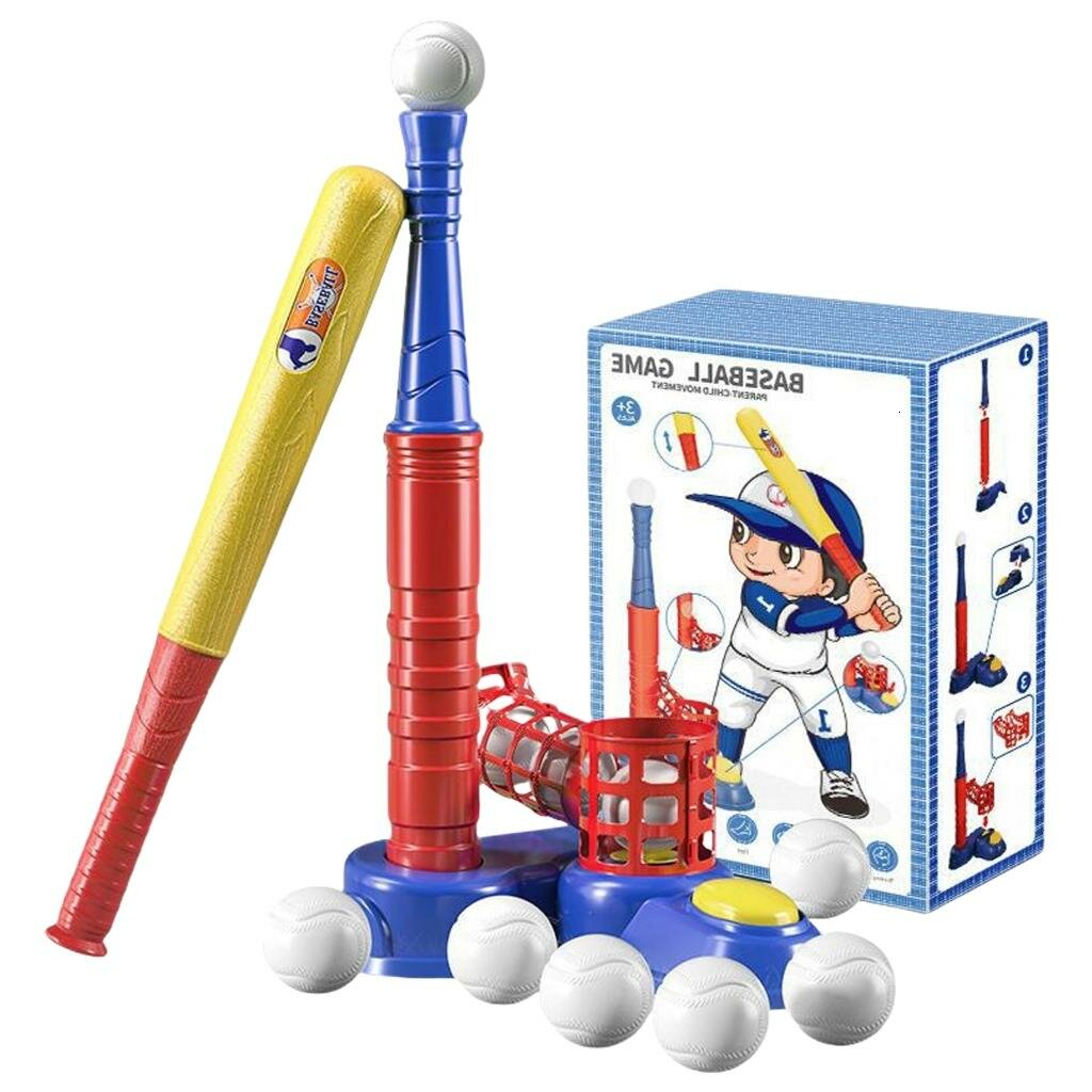 Набор для игры в бейсбол с автоматической подачей мячей, Фиолетовый